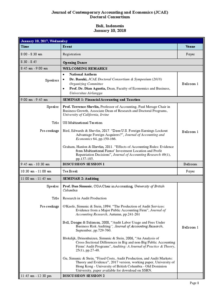 Rundown JCAE 2018-Updatedd | Download Free PDF | Corporate Governance ...