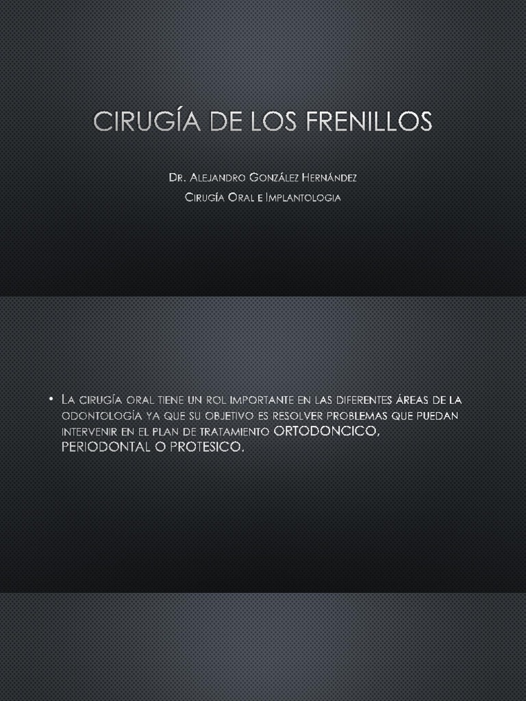 Frenuloplastia: Técnicas y Consideraciones | PDF | Boca ...