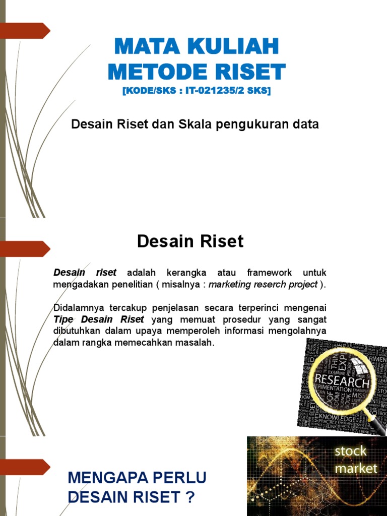 Desain Riset & Skala Pengukuran | PDF
