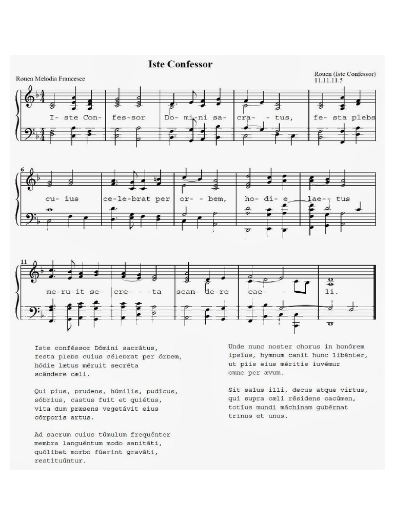 Rouen - Iste Confessor | PDF