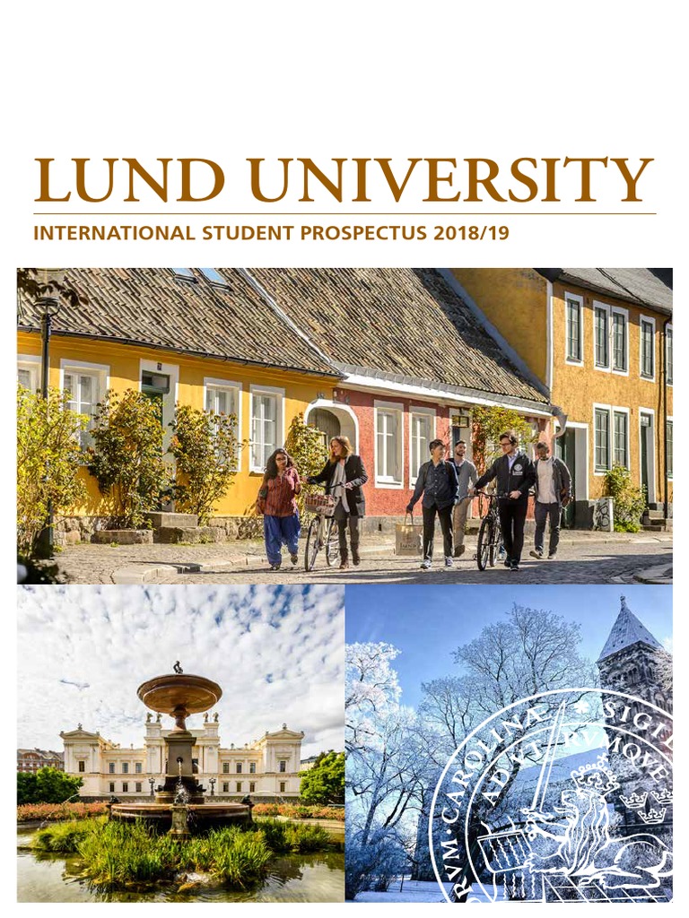 International Student Prospectus 201819 Lund University | PDF ...