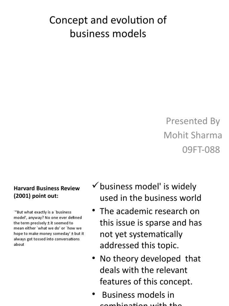 Concept and Evolution of Business | PDF | Business Model | Strategic ...