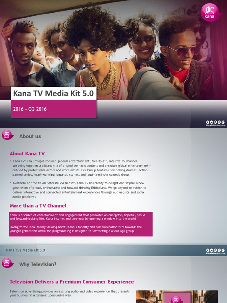 KANA TV - Media KiT NEW 2016 PDF | PDF | Television | Audience Measurement