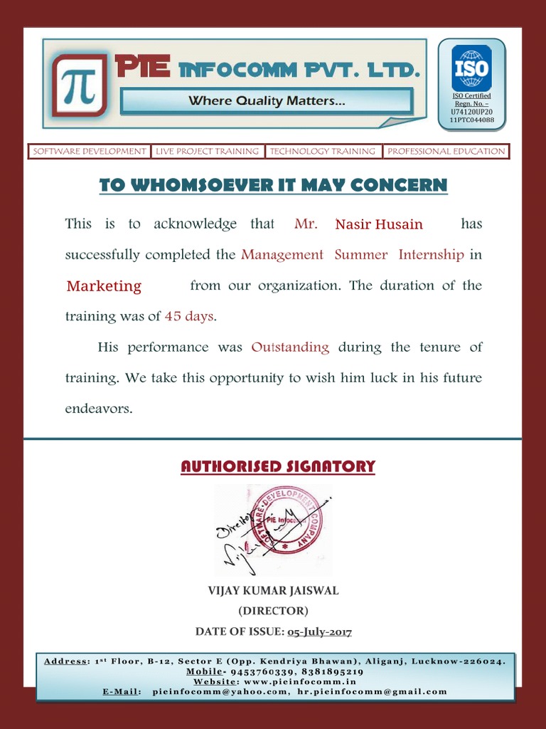 Nasir Infocomm | PDF