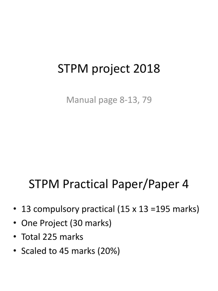 STPM Project 2017 | PDF | Abstract (Summary) | Data