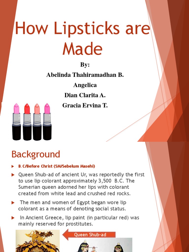 How Lipsticks Are Made | PDF | Oil | Materials