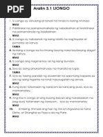 Pagsasaling Wika-Worksheets | PDF