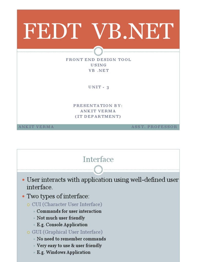 VB .NET Unit-3 | PDF | Class (Computer Programming) | Constructor ...