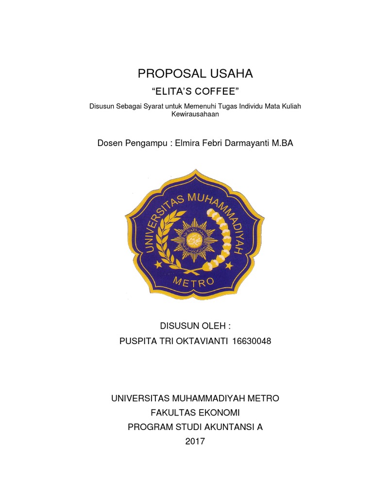 Proposal Usaha Dengan Daftar Isi | PDF