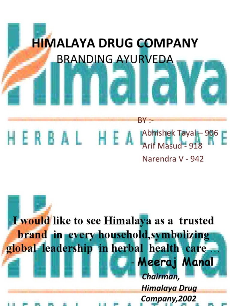 Himalaya Drug Company's Branding Strategy | PDF | Ayurveda | Brand