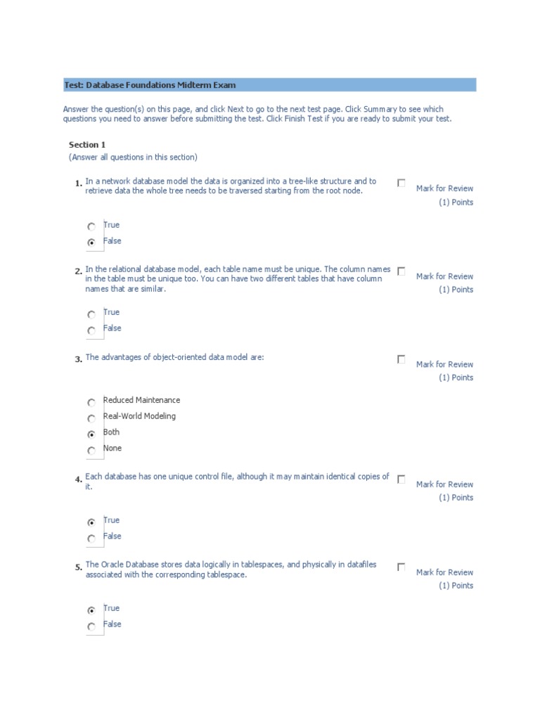 Database Exam for Students | PDF | Relational Database | Table (Database)