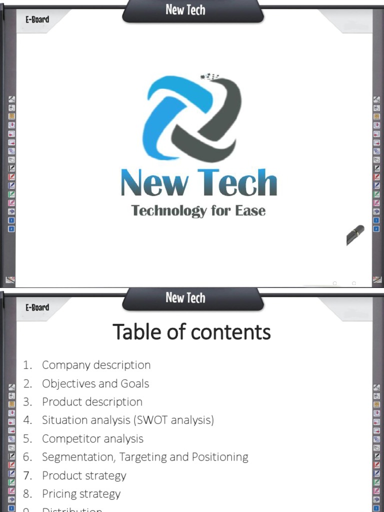 New Tech: "Technology For Ease" | PDF | Strategic Management | Swot ...