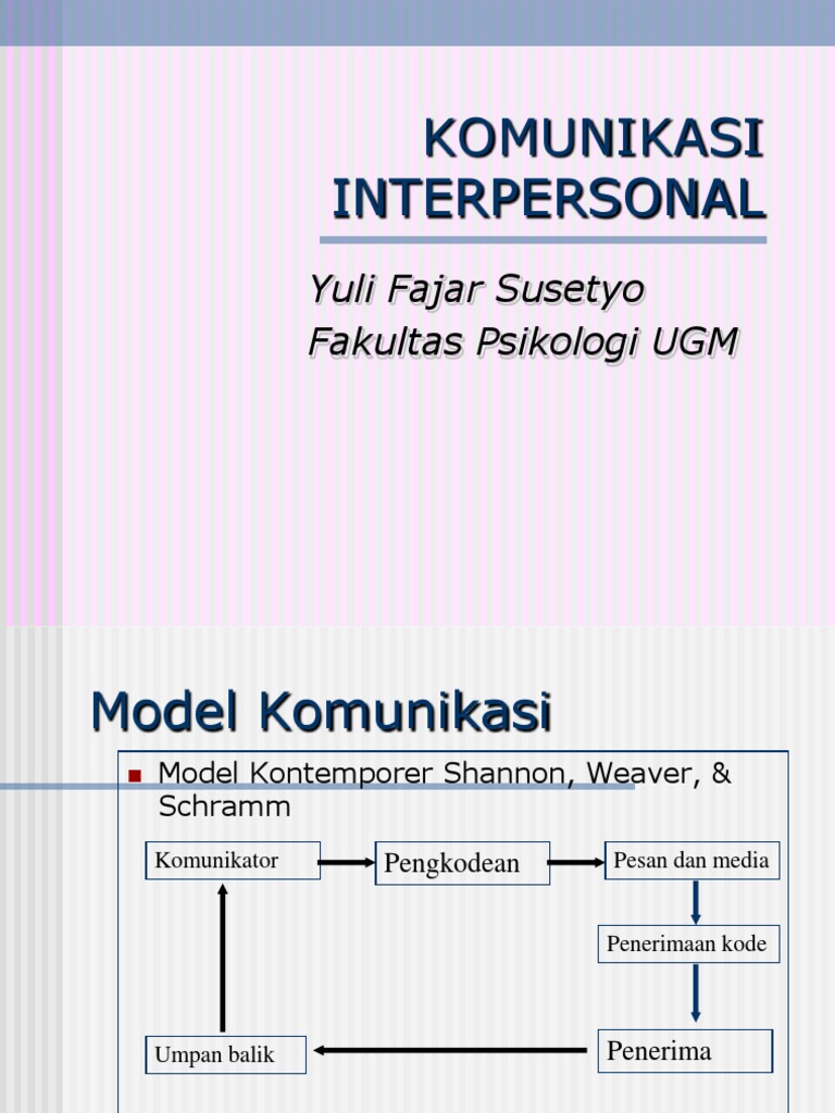 16 Komunikasi Interpersonal | PDF