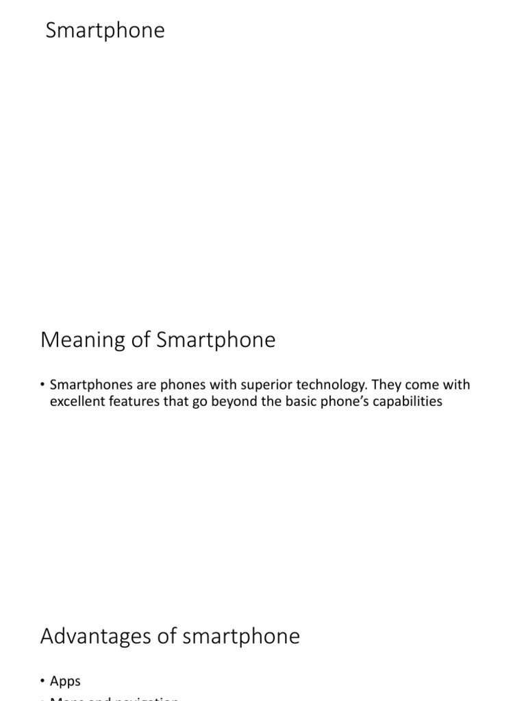 Smartphone | PDF