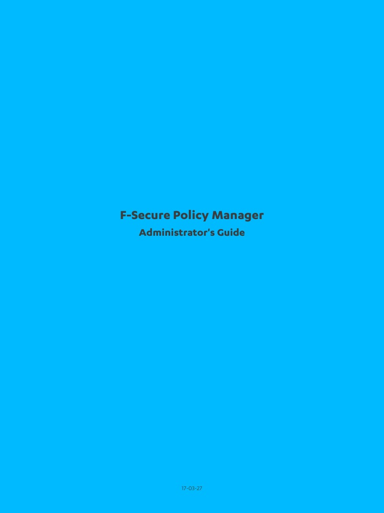 FSPM 12.30 Adminguide Eng | PDF | Computer Virus | Proxy Server