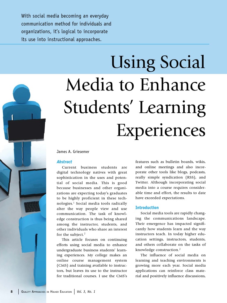 Using Social Media To Enhance Students Learning Experiences | PDF ...