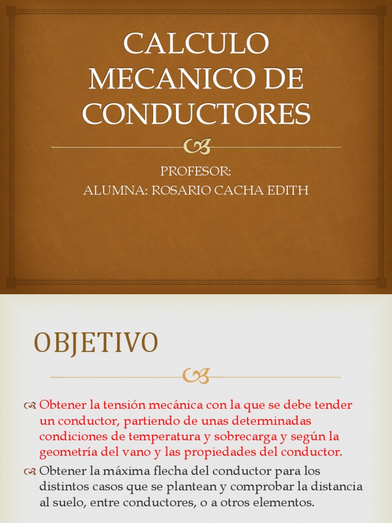 Calculo Mecanico de Conductores | PDF | Conductor electrico | Aluminio