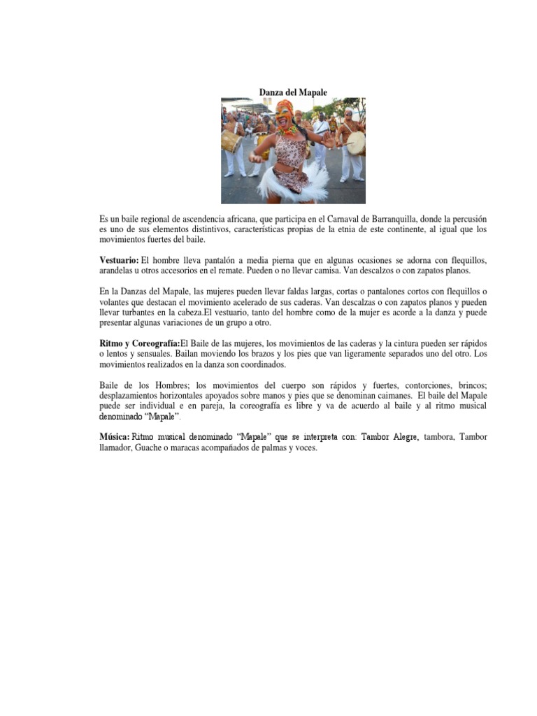 Danza Del Mapale | PDF | Entretenimiento | Bailes