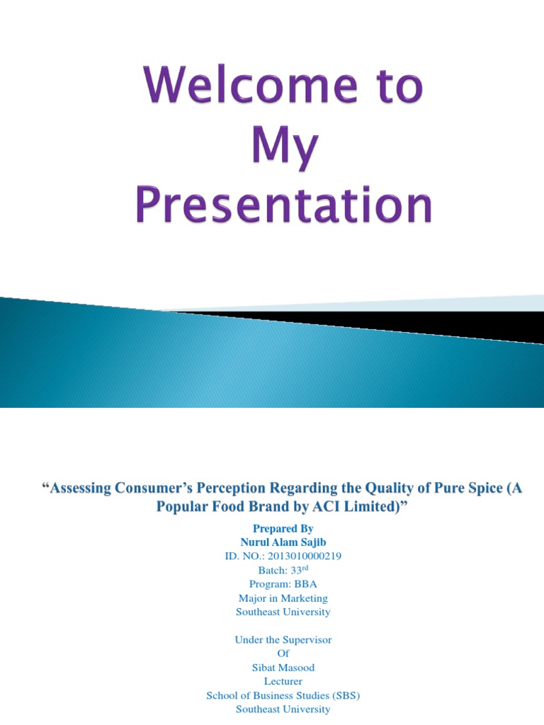 Customer Perception of ACI Spices | PDF | Foods | Brand