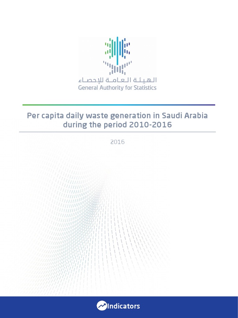 Per Capita Daily Waste Generation in Saudi Arabia During The Period ...