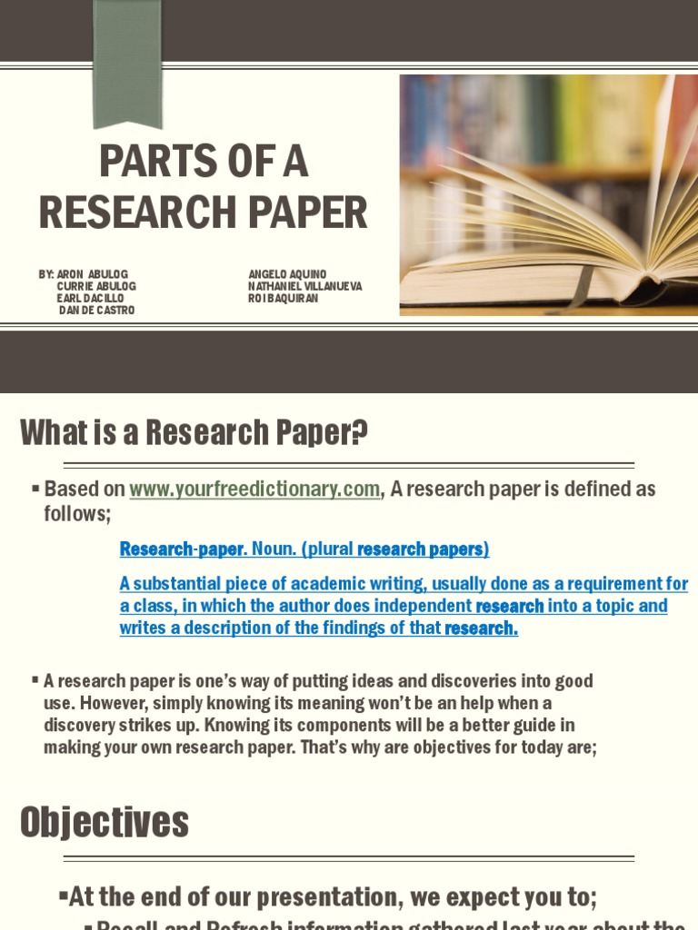 Parts of A Research | PDF | Statistics | Data