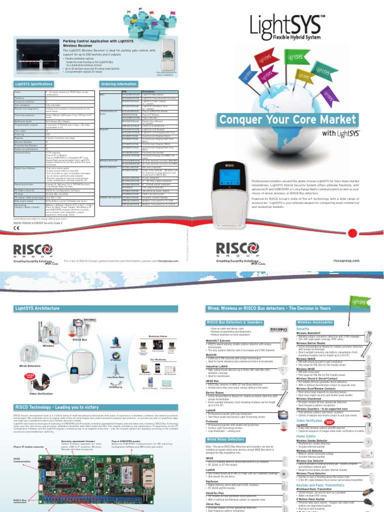 LightSYS Brochure EN-LR PDF | PDF | Wireless | General Packet Radio Service