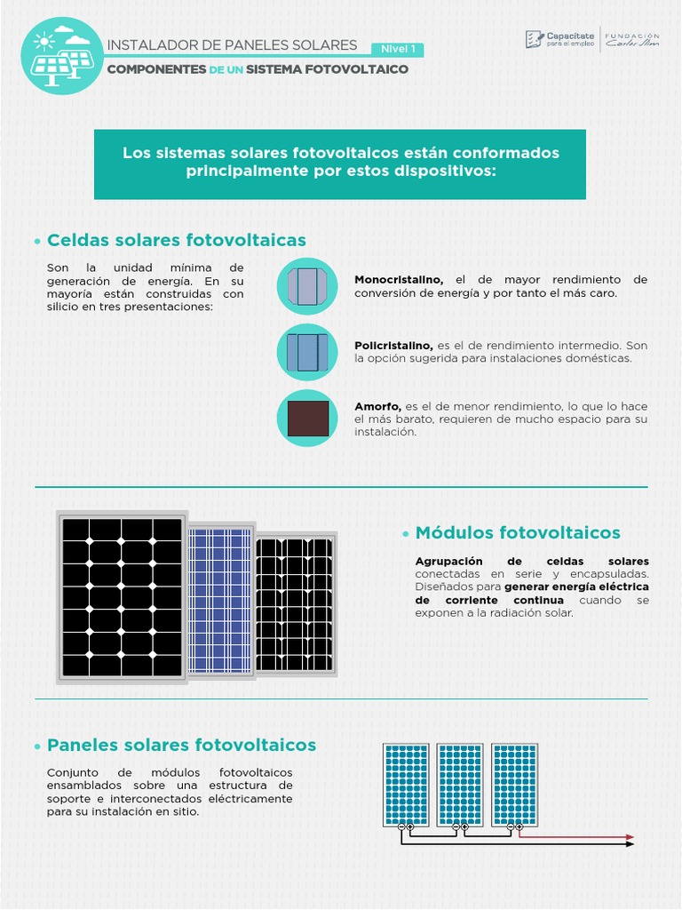 Documento Paneles Solares | PDF | Panel solar | Fotovoltaica
