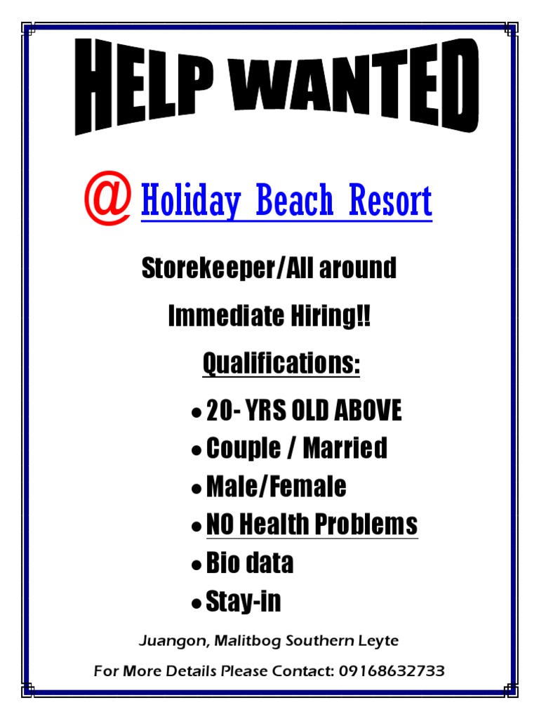 Help Wanted | PDF