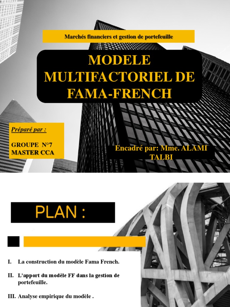 Modèle Fama-French: Gestion Portefeuille | PDF | Modèle d'évaluation ...