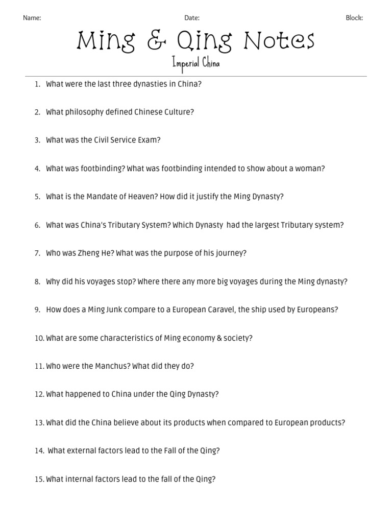 East Asian Empires Notes | PDF