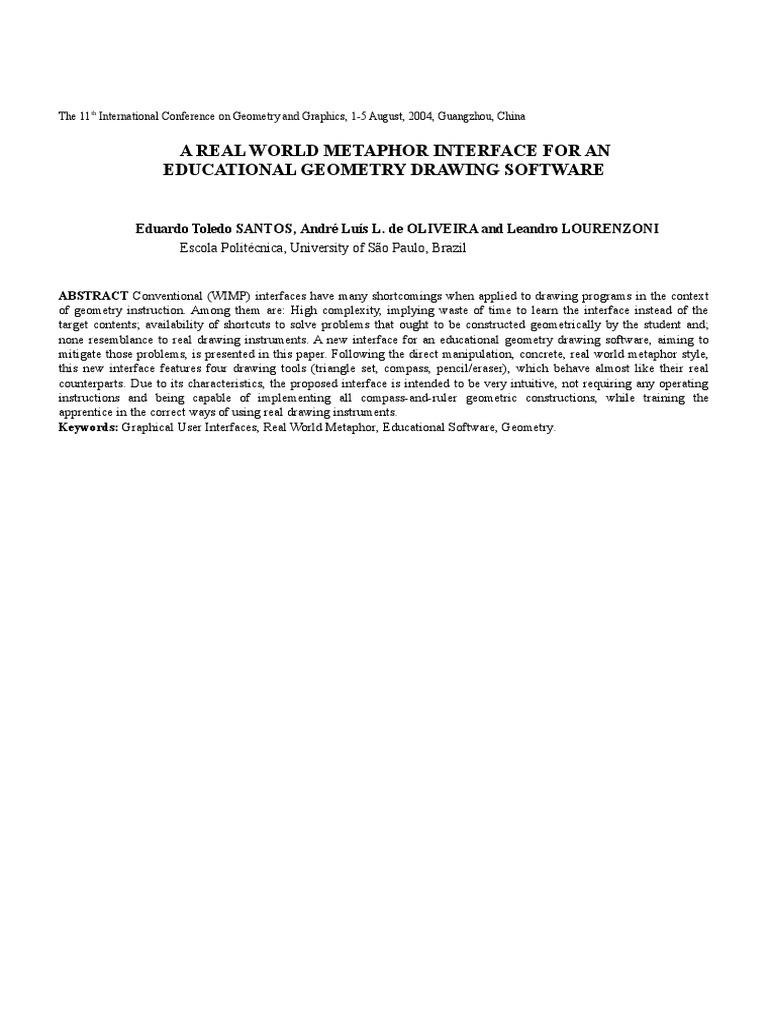 Educational Geometry Drawing Software | PDF | Graphical User Interfaces ...