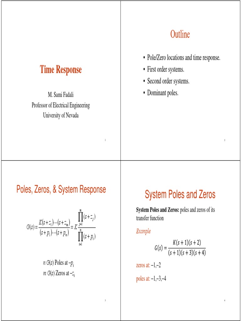 Time Resp | PDF | Mechanics | Mathematical Objects