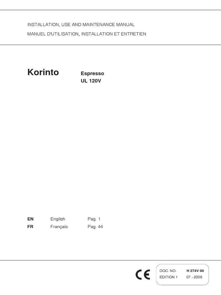 Manual Necta Korinto | PDF
