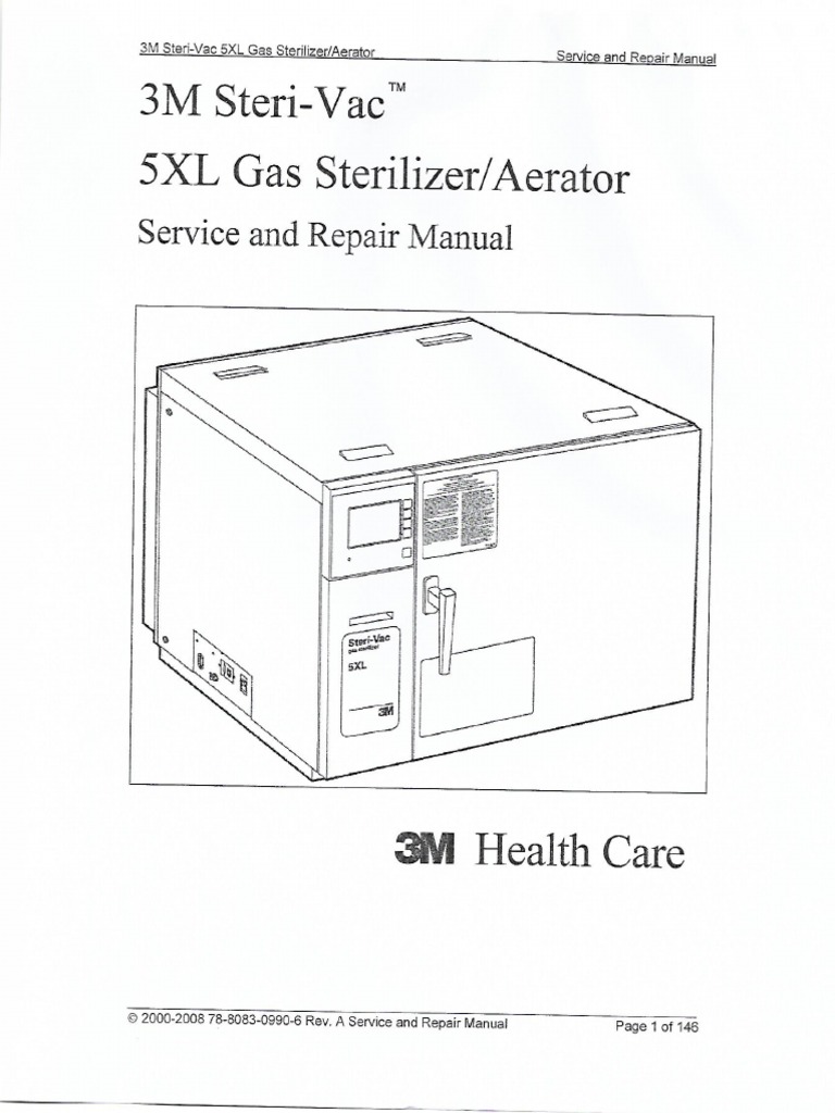3m Health Care 3m Steri-Vac y 5xl Gas Sterilizer-Aerator | PDF