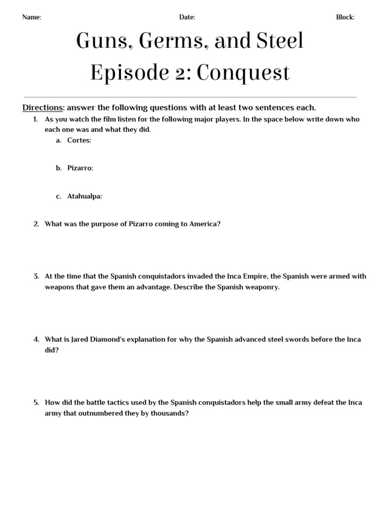 Guns Germs and Steel Ep2 | PDF