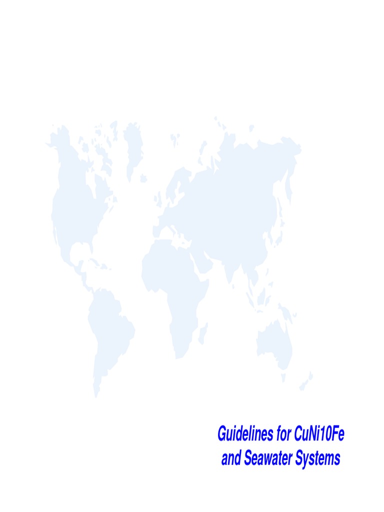 Guidelines For Cuni in Seawater Systems | PDF | Pipe (Fluid Conveyance ...