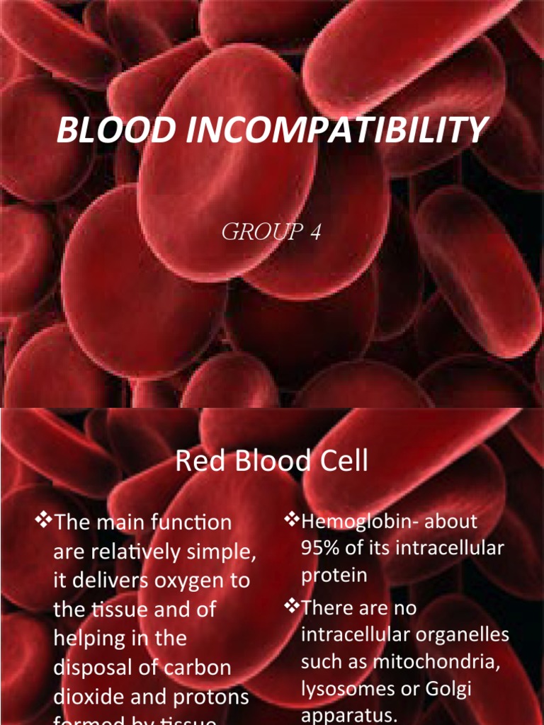 Blood Incompatibility and RBC Composition | PDF | Red Blood Cell | Serology