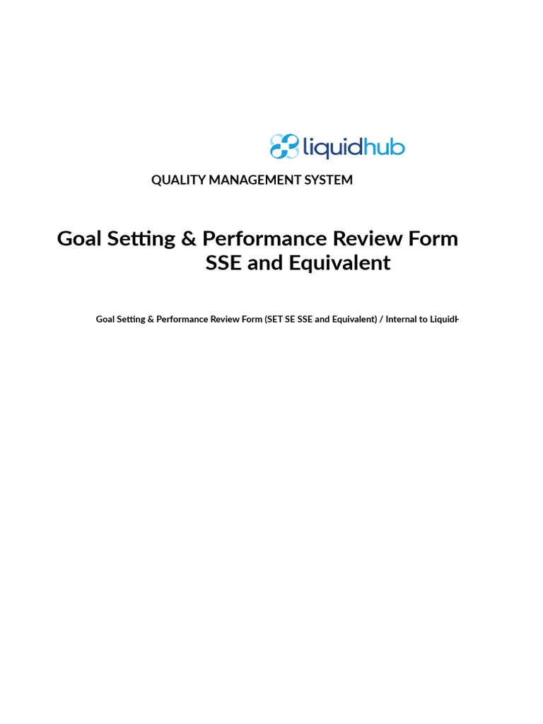 Goal Setting Performance Review Form - SET SE SSE and Equivalent-V1.1 ...