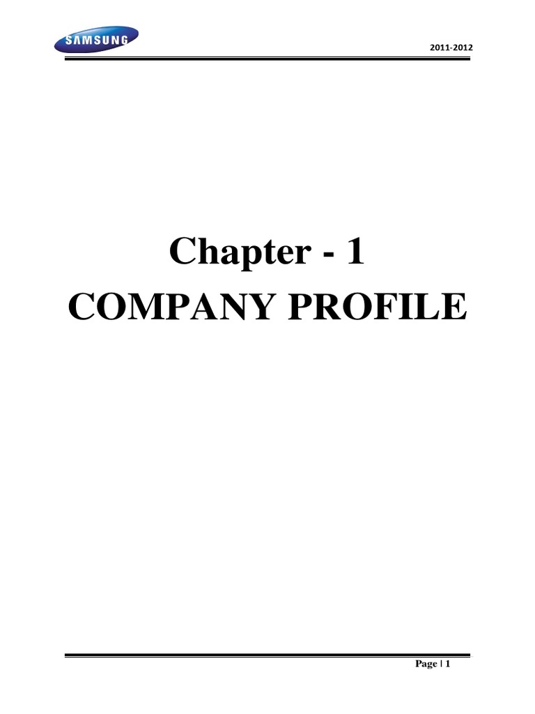 Samsung Group Company Profile 2011-2012 | PDF | Samsung | Survey ...