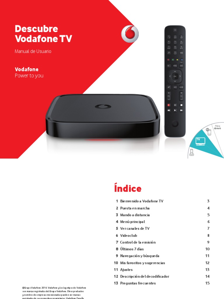 Guia Vodafone TV Adsl | PDF | Televisión | Hdmi