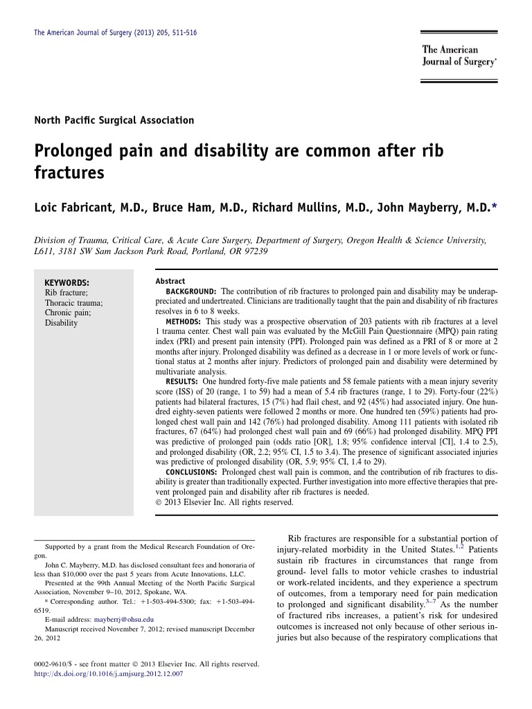 Rib Fix | PDF | Pain Management | Pain