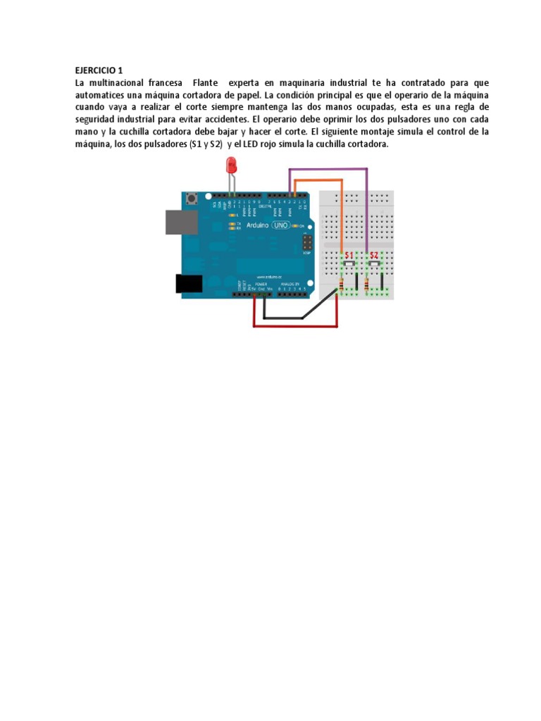 Practica Con Arduino | PDF | Arduino | Resistencia Eléctrica y Conductancia