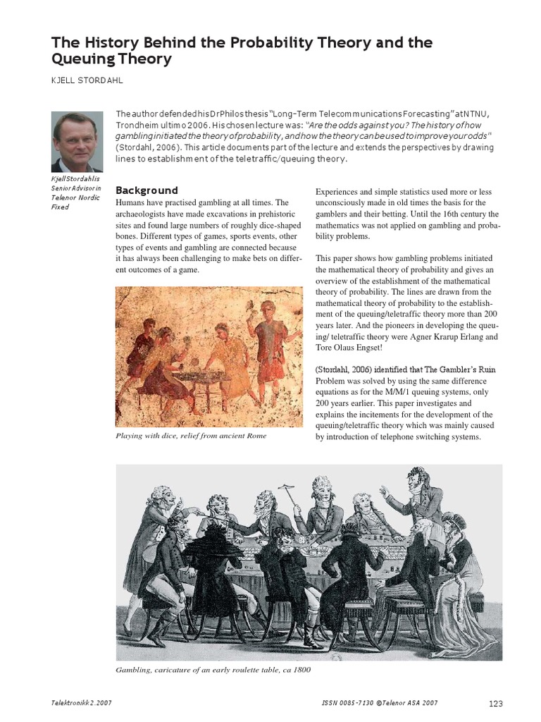 The History Behind The Probability Theory and The Queuing Theory | PDF ...