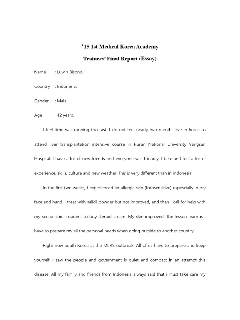 Final Evaluation Form (Example) | PDF | Intensive Care Unit ...