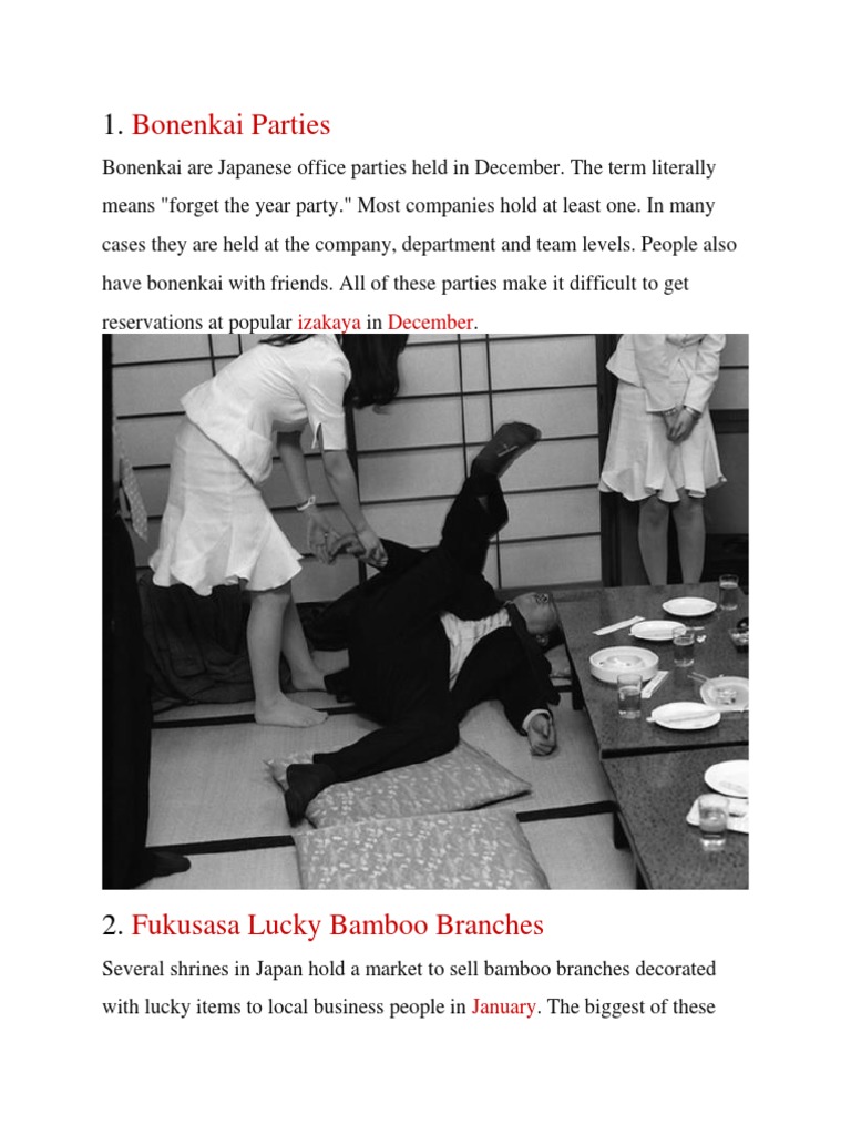 Bonenkai Parties: Izakaya December | PDF | Japan | Foods