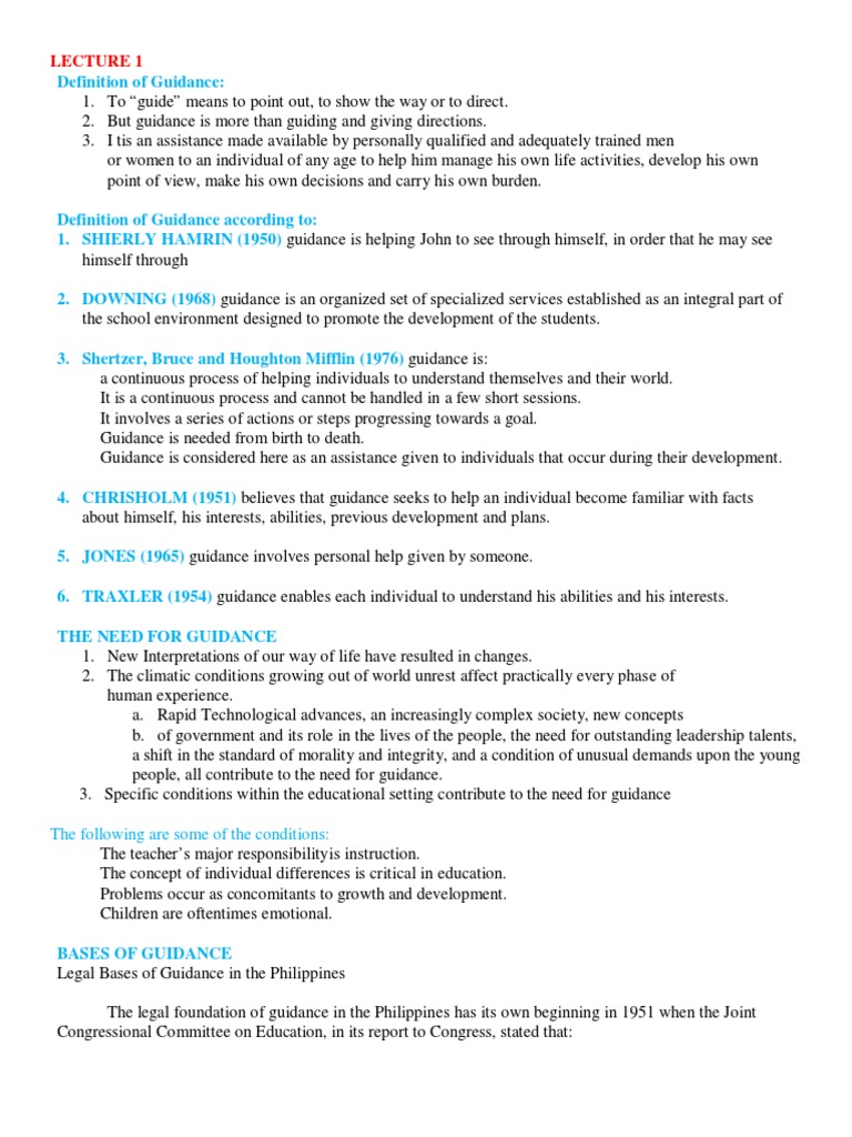 Guidance and Counseling Reviewer | PDF | School Counselor | Goal