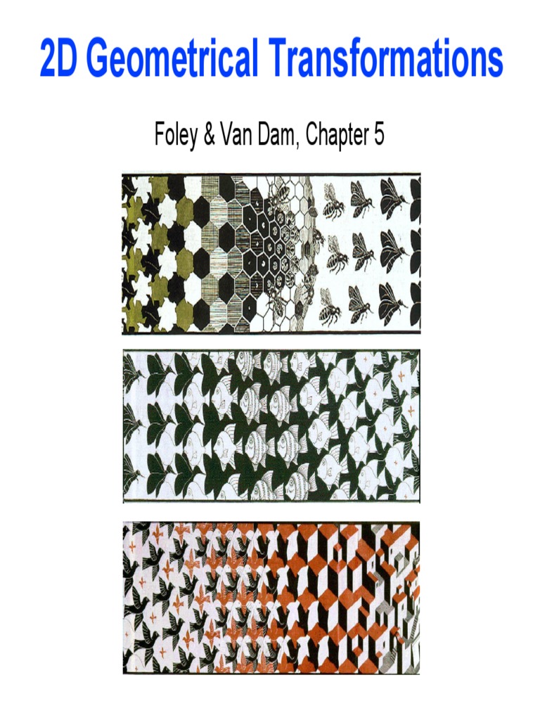 2d Geometrical Transformations Foley And Van Dam Chapter 5 Pdf 2 D Computer Graphics 