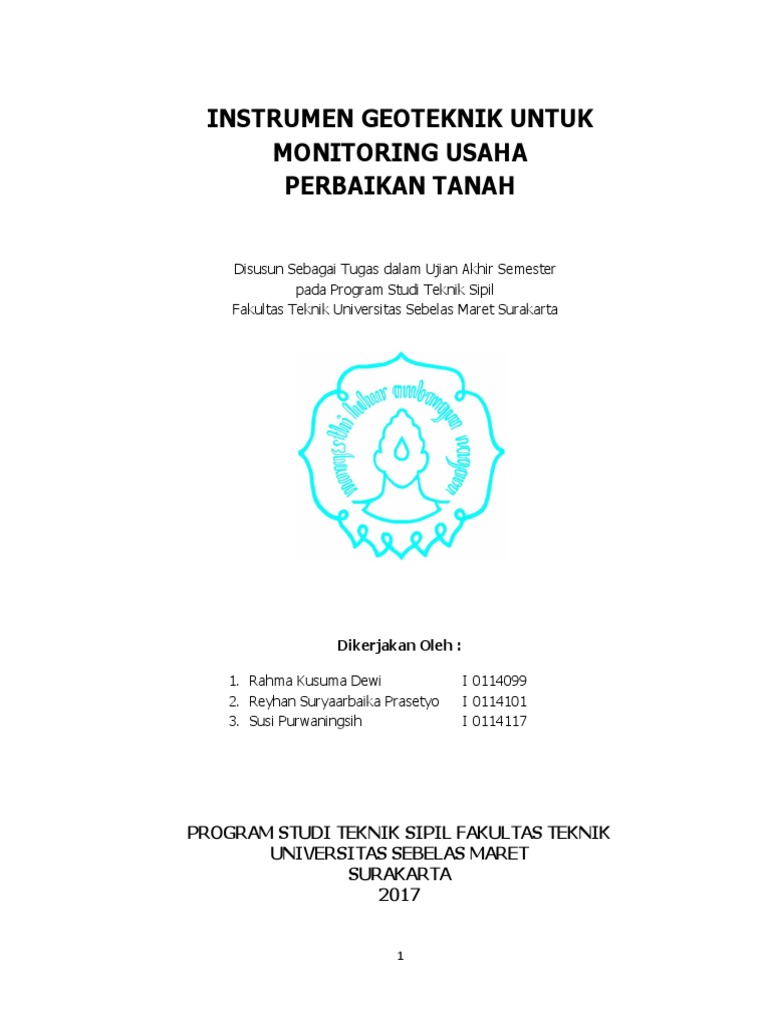 Instrumen Monitoring Perbaikan Tanah | PDF