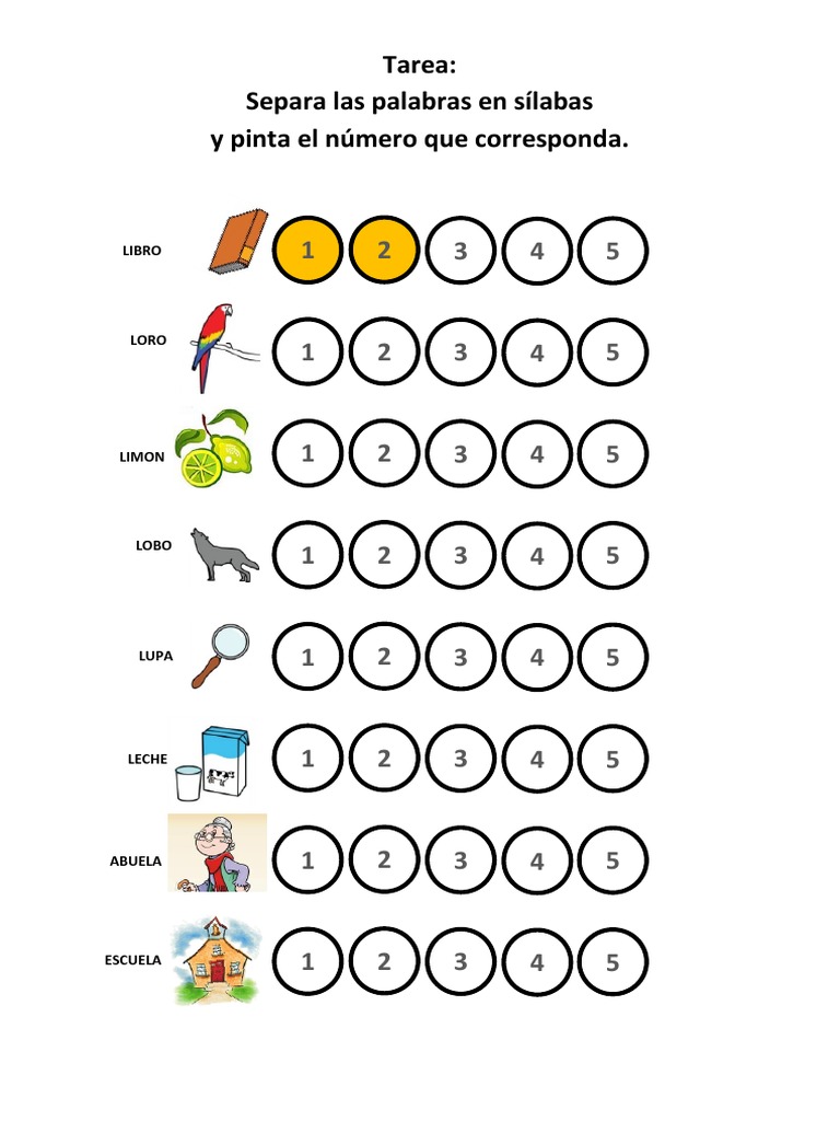 Tarea Segmentacion Con Fonema L | PDF