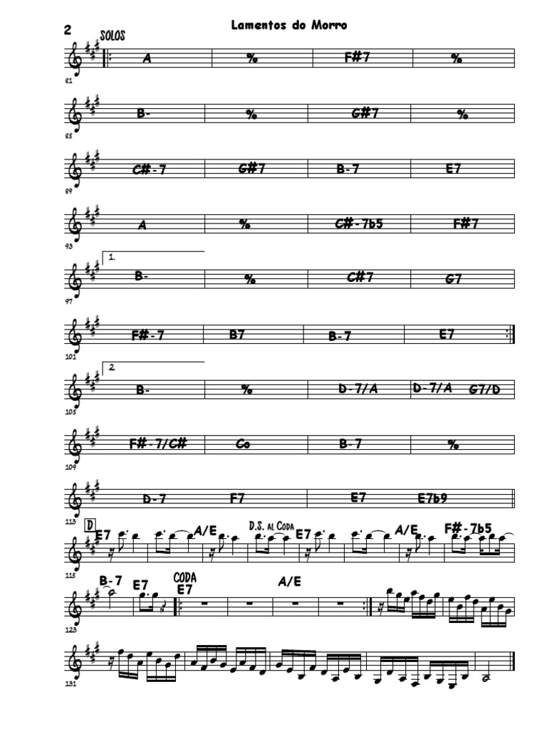 Lamentos Do Morro Garoto BB | PDF